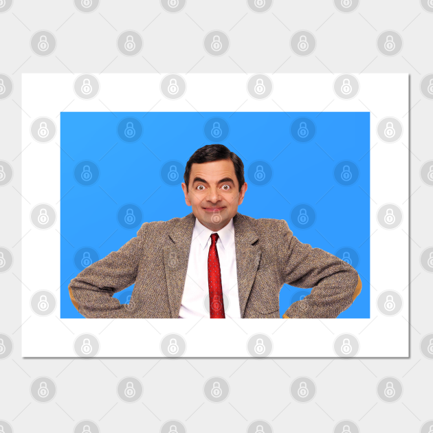Mr Bean Funny Mr Bean With A Grimace And A Red Tie Mr Bean